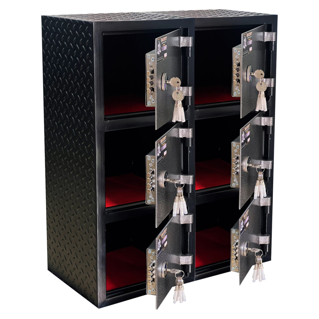 Locker De Seguridad Vertical 6 Cajones | Cajas Fuertes Y Seguridad Premium
