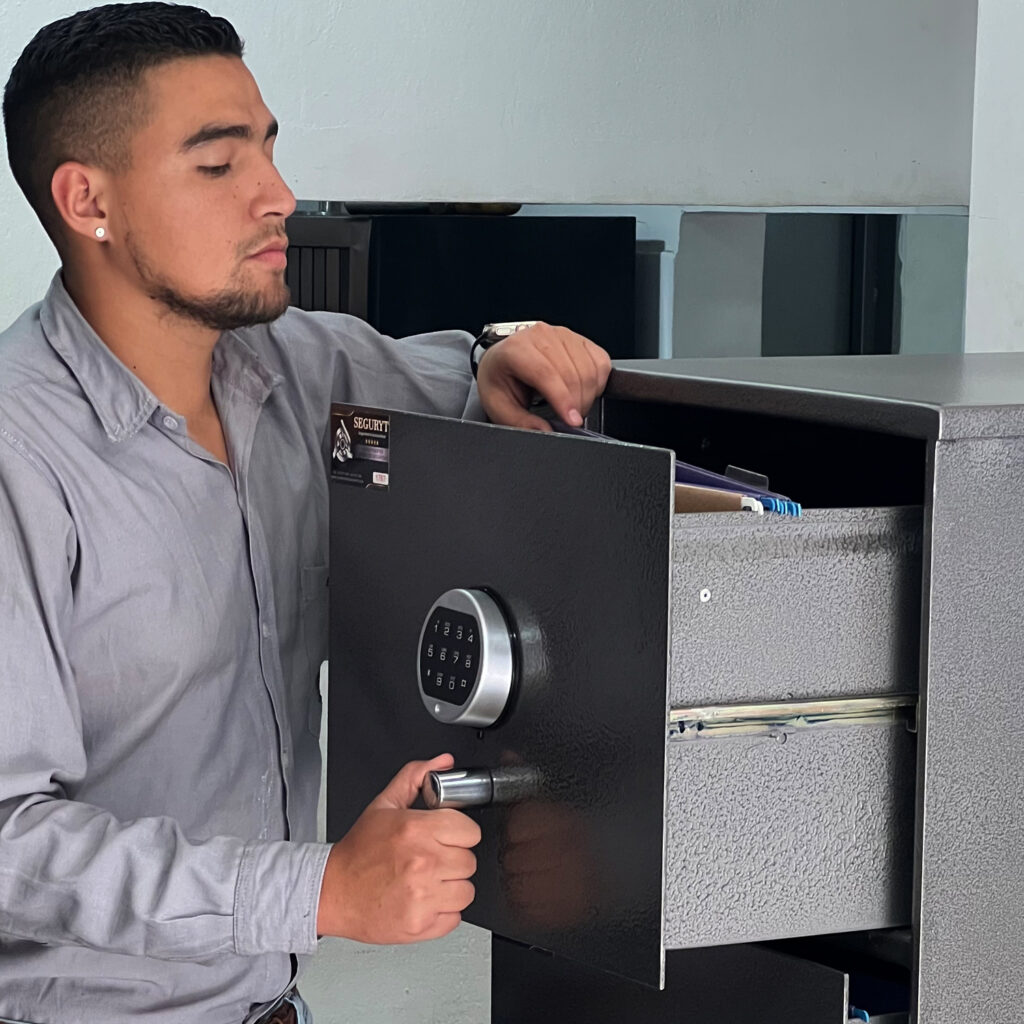 Archivador 3 Gavetas Alta Seguridad Clave Digital | Cajas Fuertes Y ...