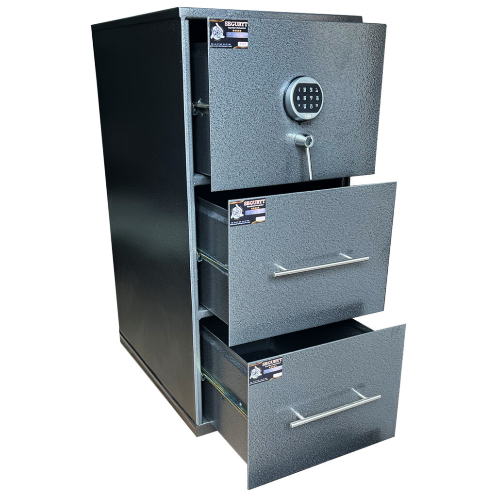 Archivador 3 Gavetas Alta Seguridad Clave Digital | Cajas Fuertes Y ...
