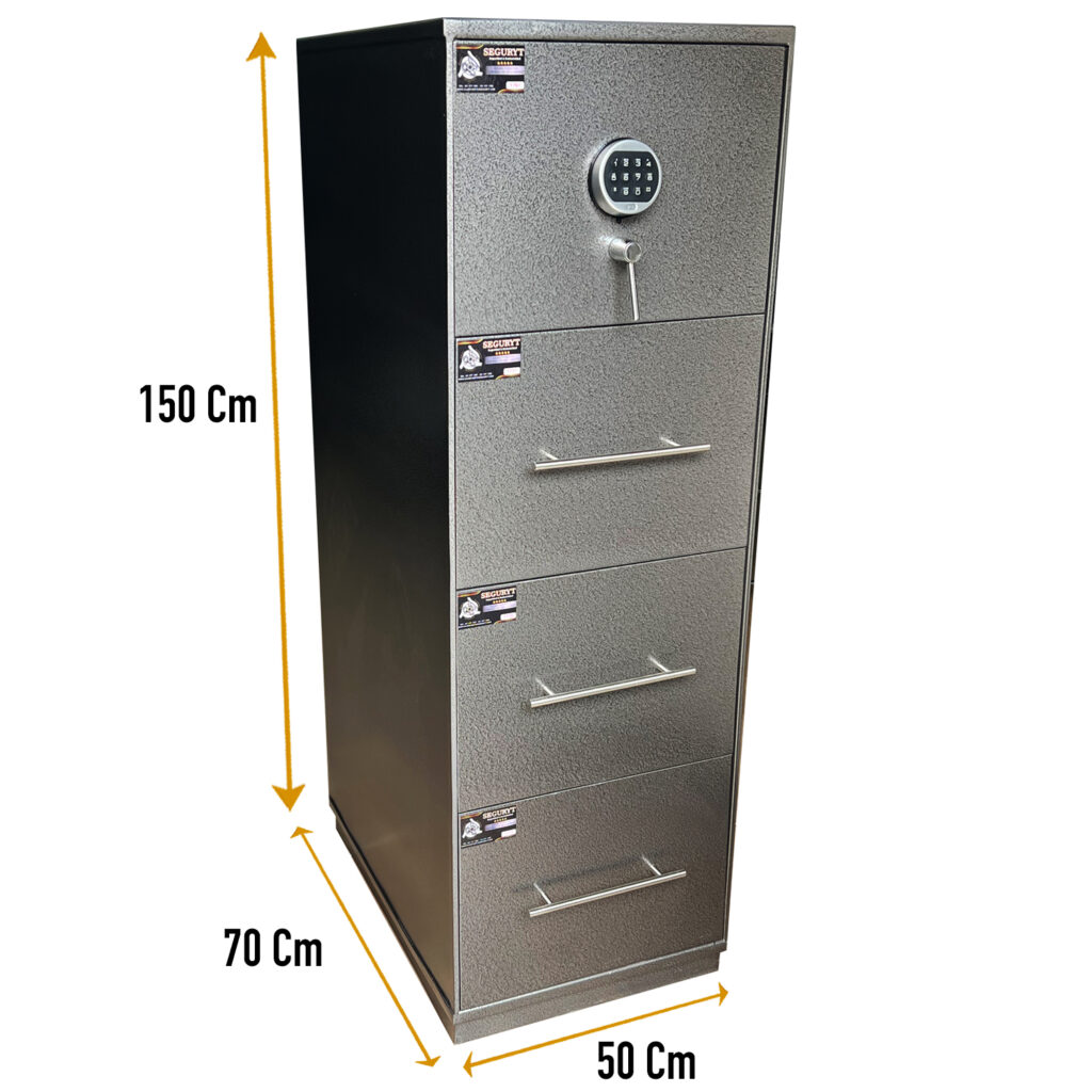 Archivador 4 Gavetas Alta Seguridad Clave Digital | Cajas Fuertes Y ...